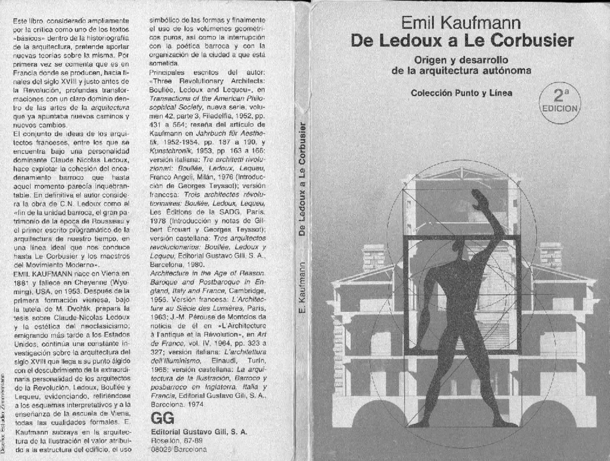 357725208 227631612 De Ledoux a Le Corbusier Emil Kaufmann pdf pdf - Historia del Libro y de las ...