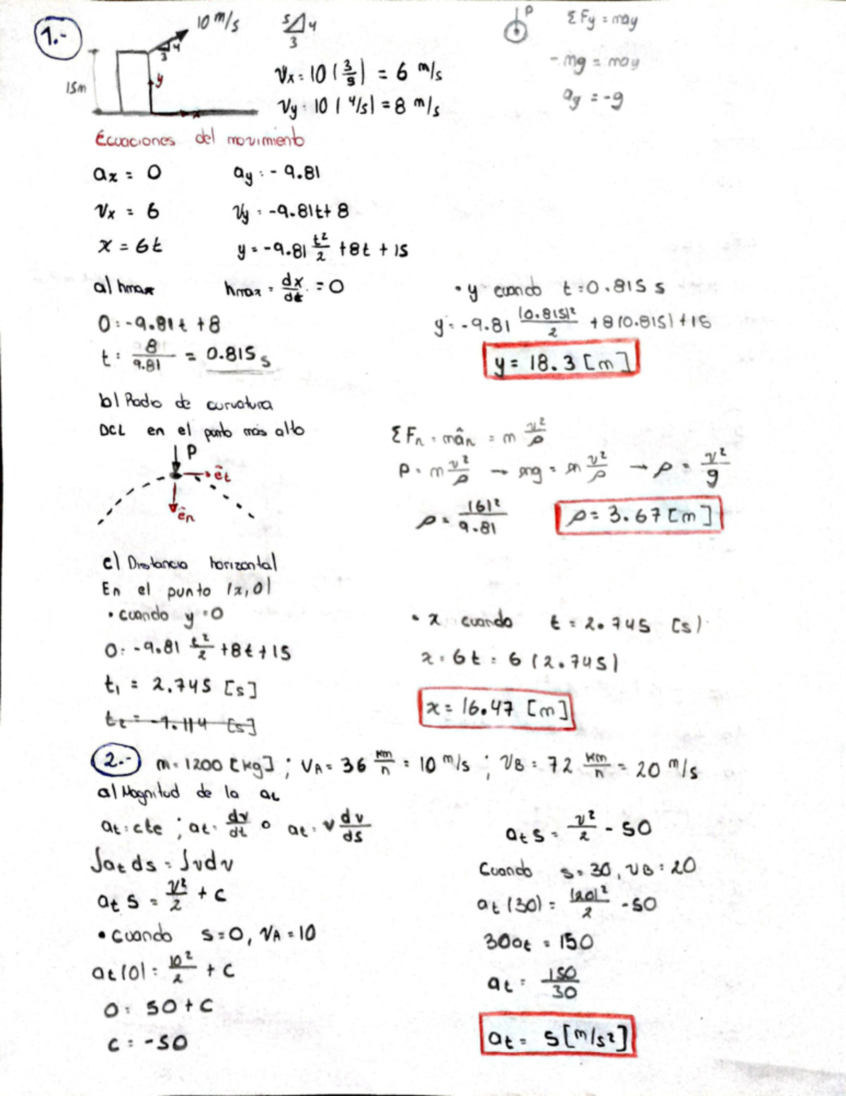 Solución EF CYD - Cinemática y Dinámica - Studocu