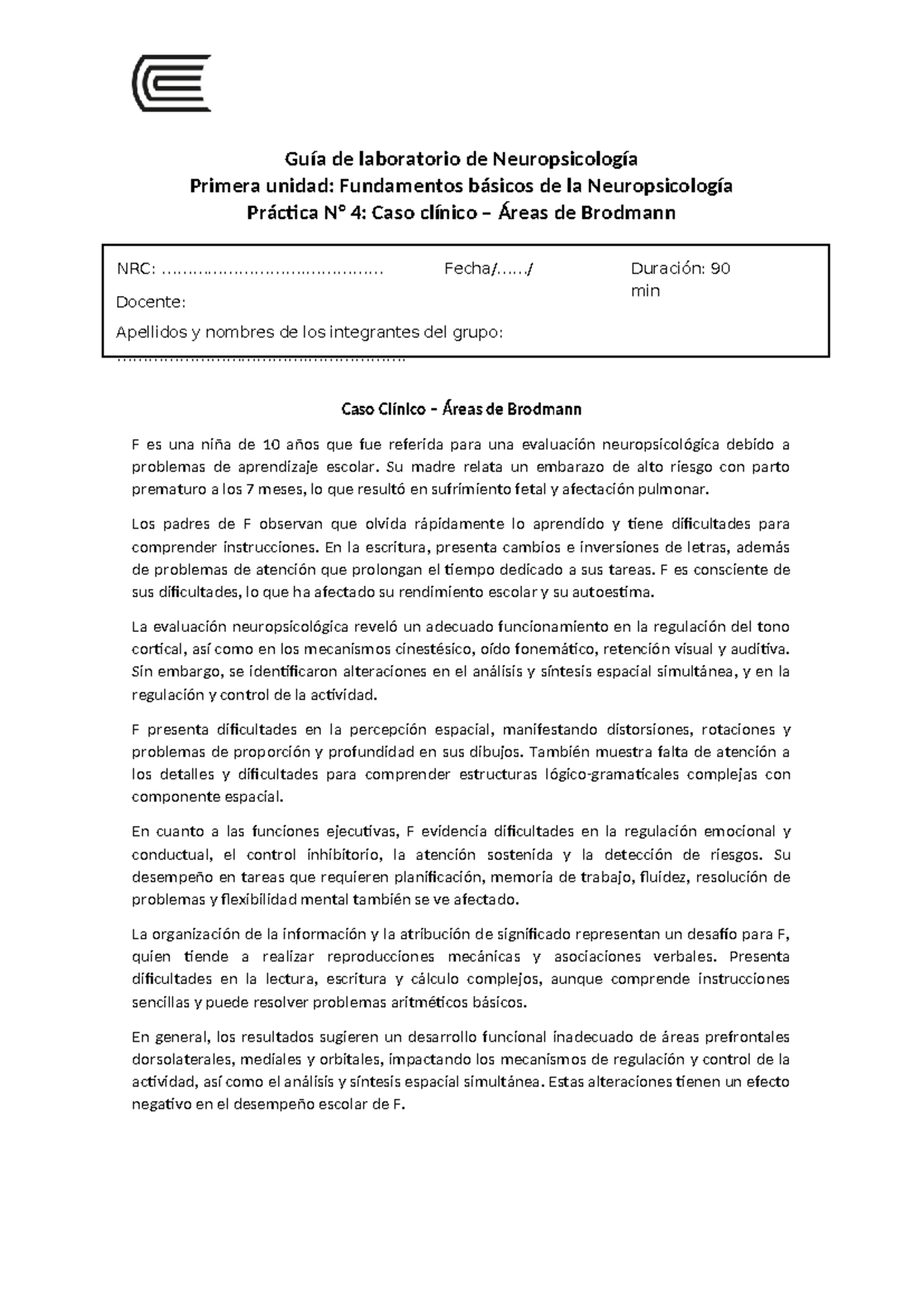 Guía de Práctica No. 4 - asdasdasda - Guía de laboratorio de ...