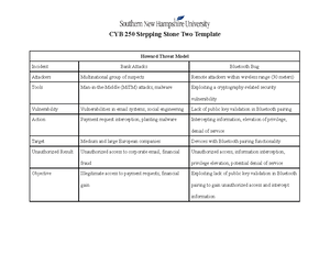 CYB410 2-3 - Assignment 2-3 - James Norman Cyb 410 2-3 Project One ...