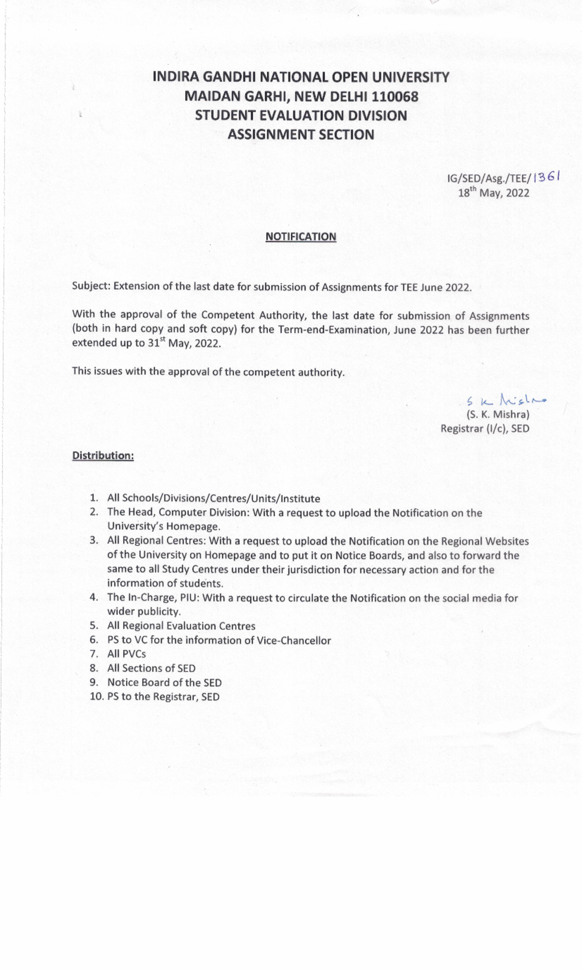 Notification - Assignment Extension - Financial Management - Studocu