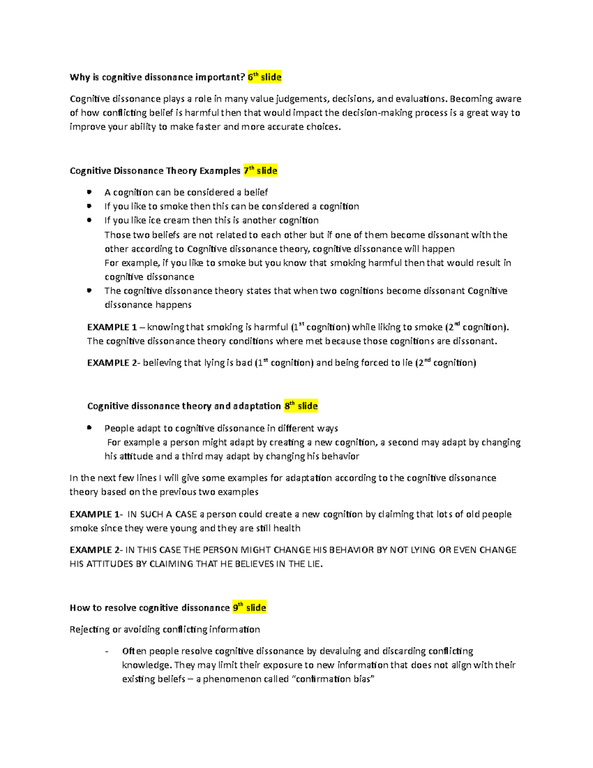 Why is cognitive dissonance important - Becoming aware of how ...