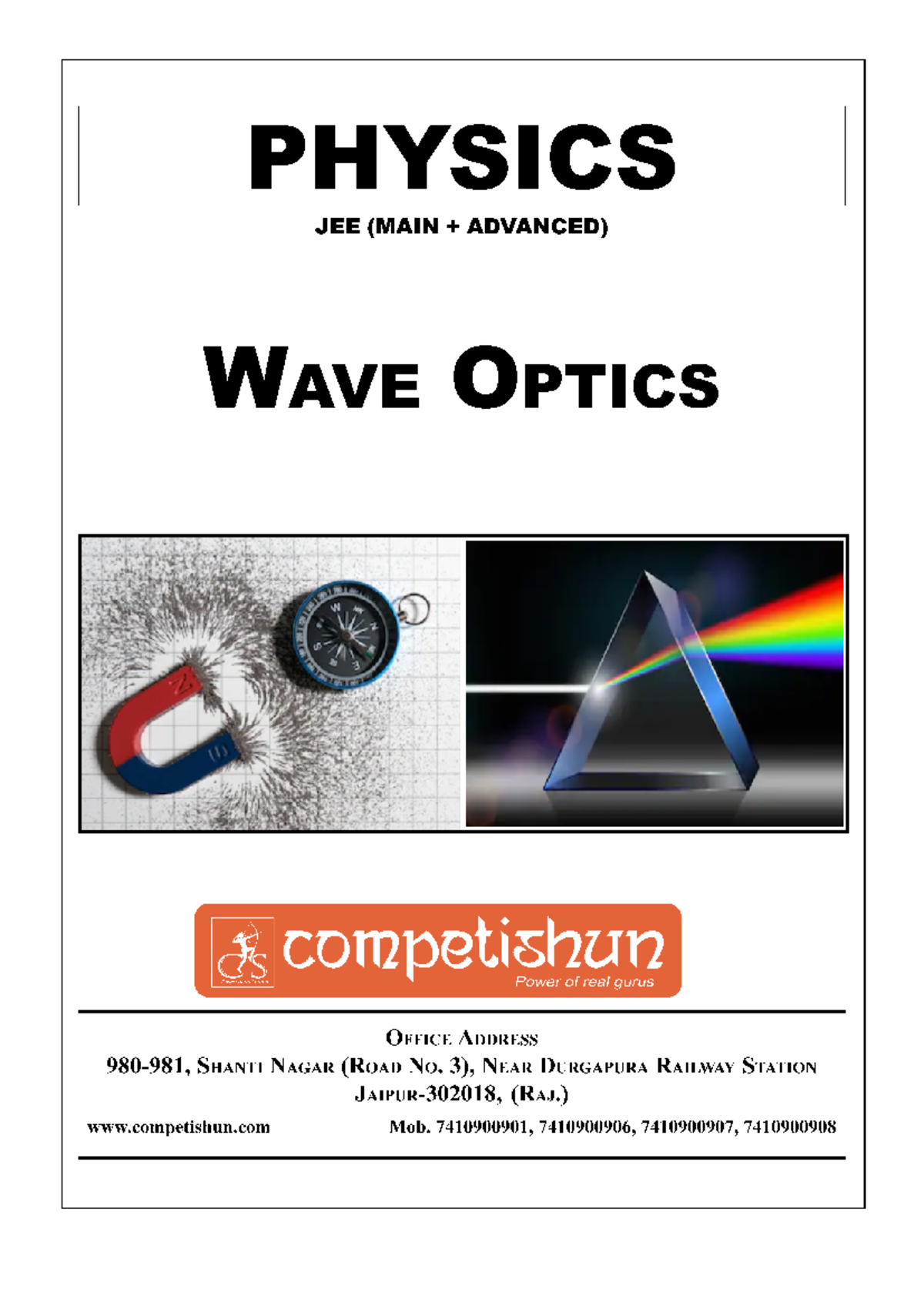 25. Essential Sheet Wave Optics - PHYSICS JEE (MAIN ADVANCED) WAVE ...