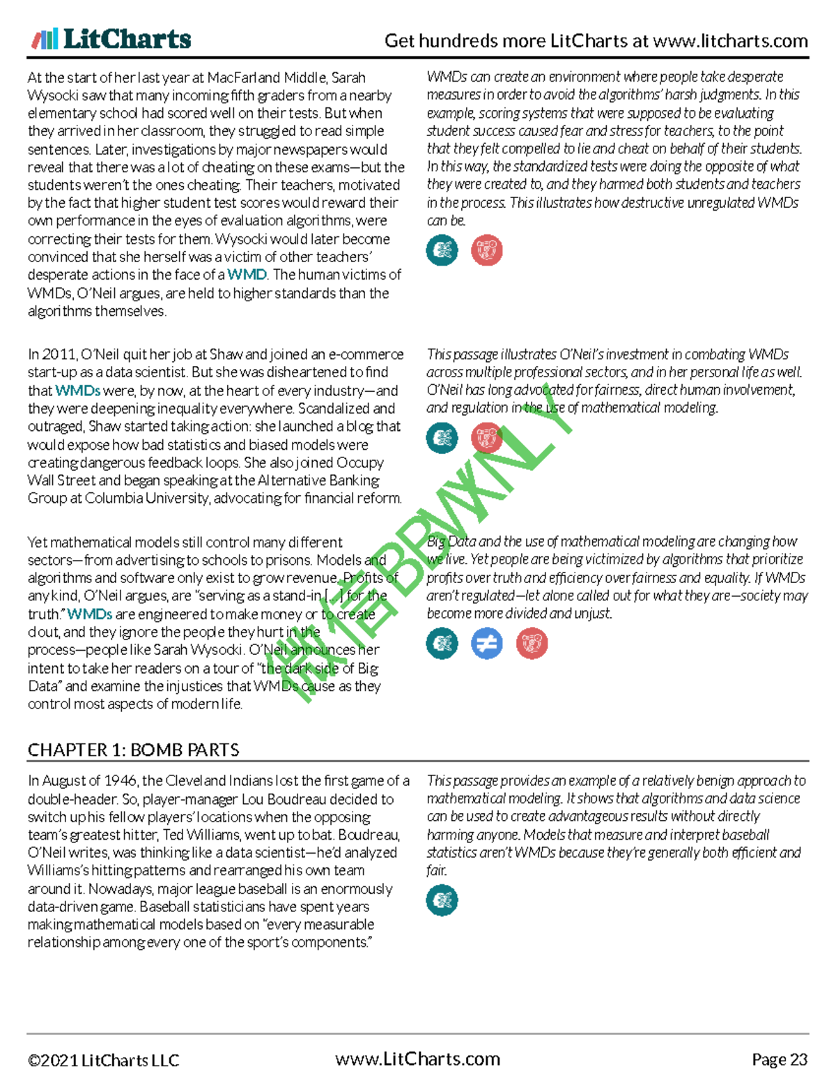 Weapons-of-Math-Destruction-Lit Chart 23 - At the start of her last ...