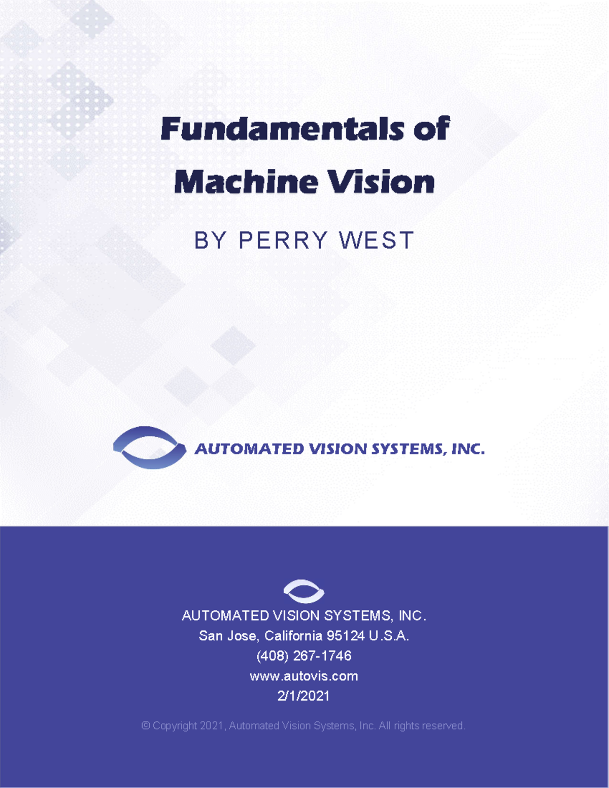 Fundamentals of machine vision - © Copyright 1990, 1991, 2003 & 2018 ...