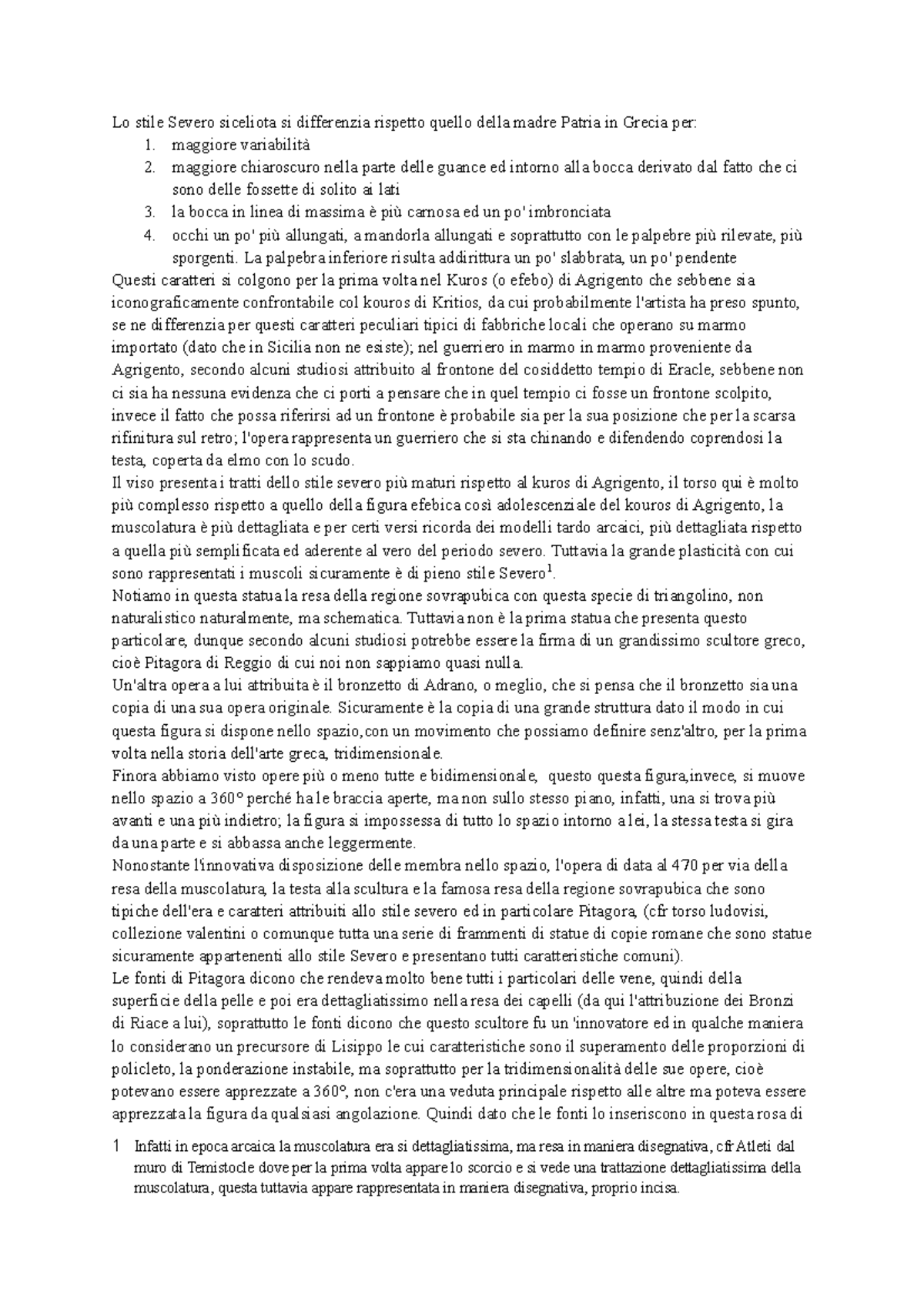 Archeologia lezione 18 - Lo stile Severo siceliota si differenzia ...