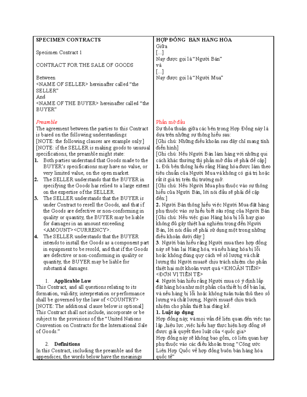 Sales Contract-ICC - This is slide for the e-commerce course1 ...