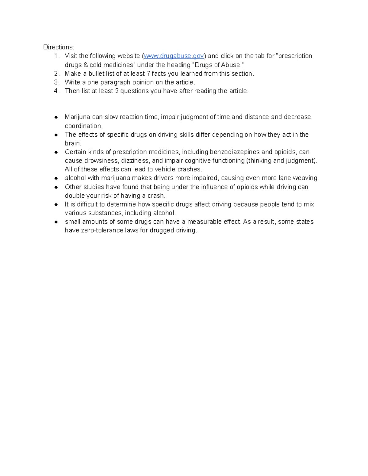 Justin Rojas - Prescription Drugs and Cold Medicines - Directions: 1 ...