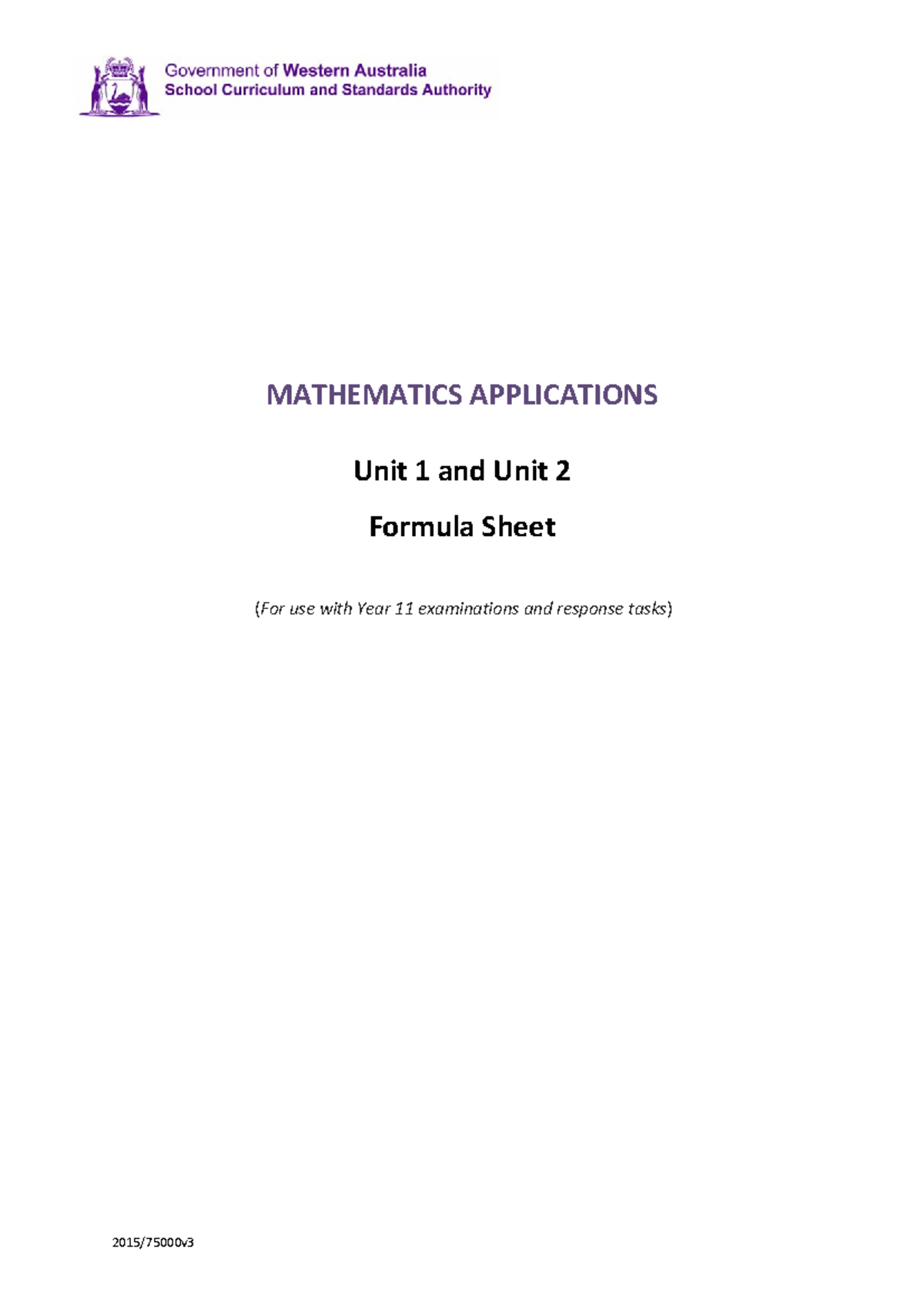 Mathematics-Applications-Year-11-formula-sheet 2024 - 2015/75000v ...