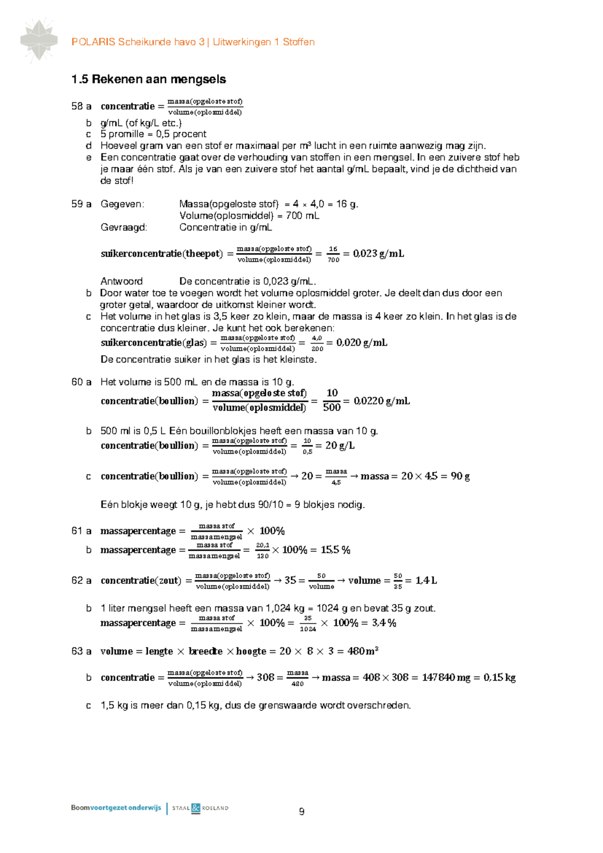 Hoofdstuk 3 scheikunde antwoorden - POLARIS Scheikunde havo 3 ...