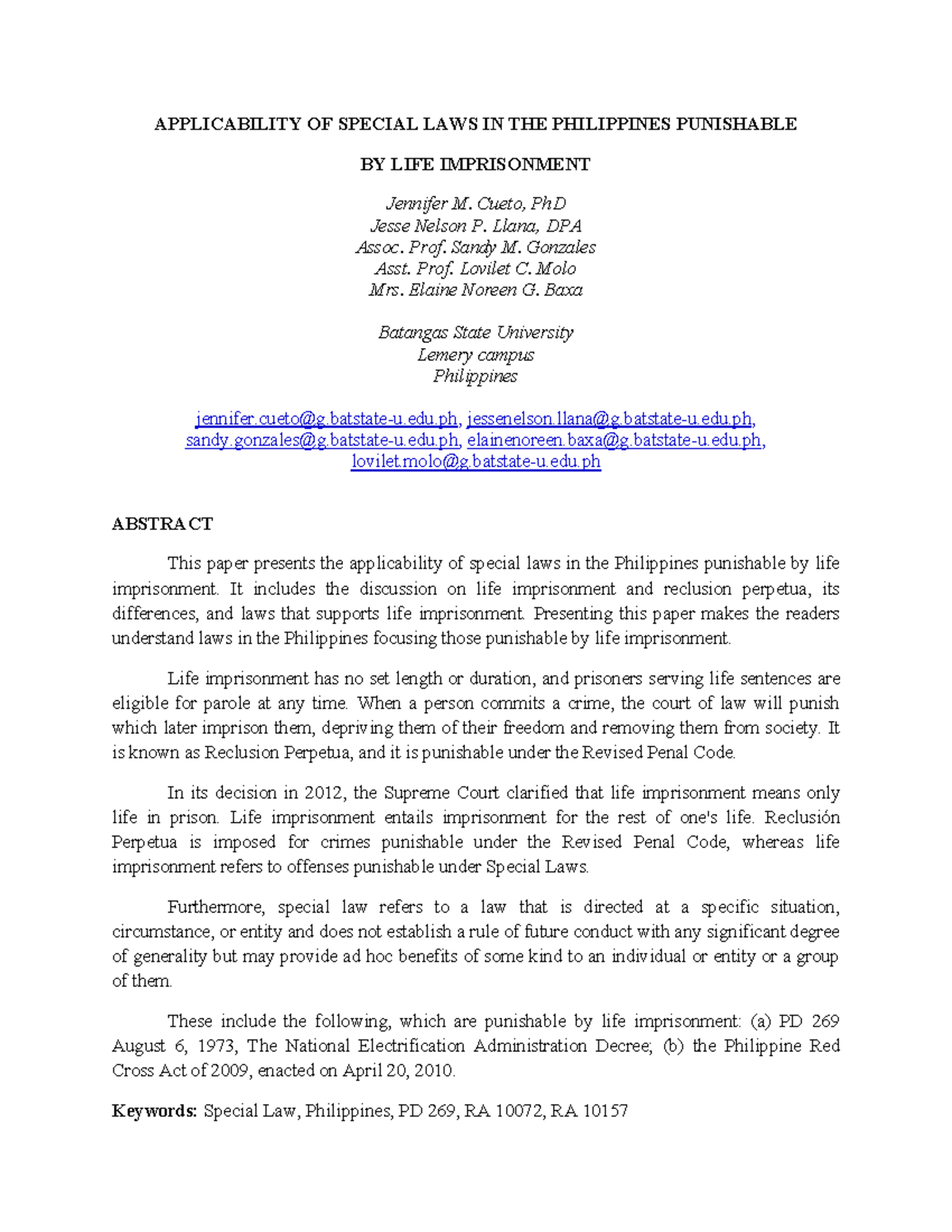 Special Laws APPLICABILITY OF SPECIAL LAWS IN THE PHILIPPINES special-laws-applicability-of-special-laws-in-the-philippines