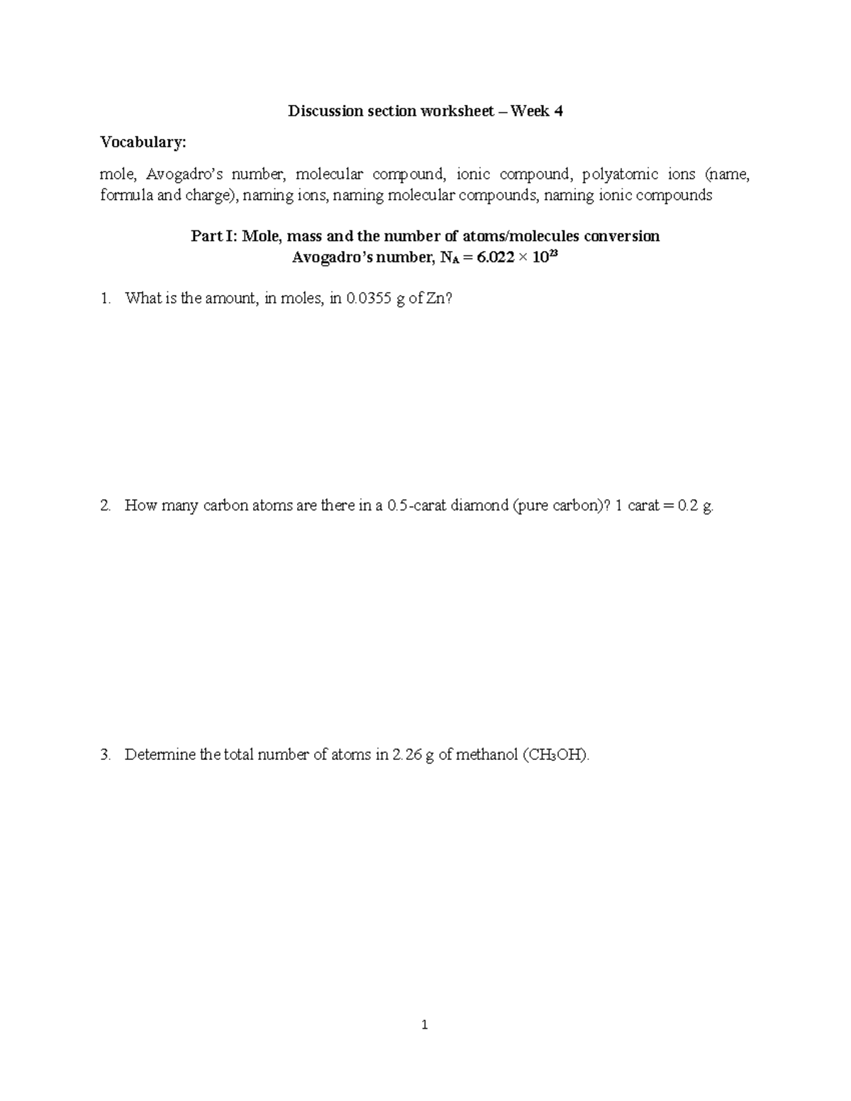 Discussion+worksheet Week4 - Discussion section worksheet – Week 4 ...