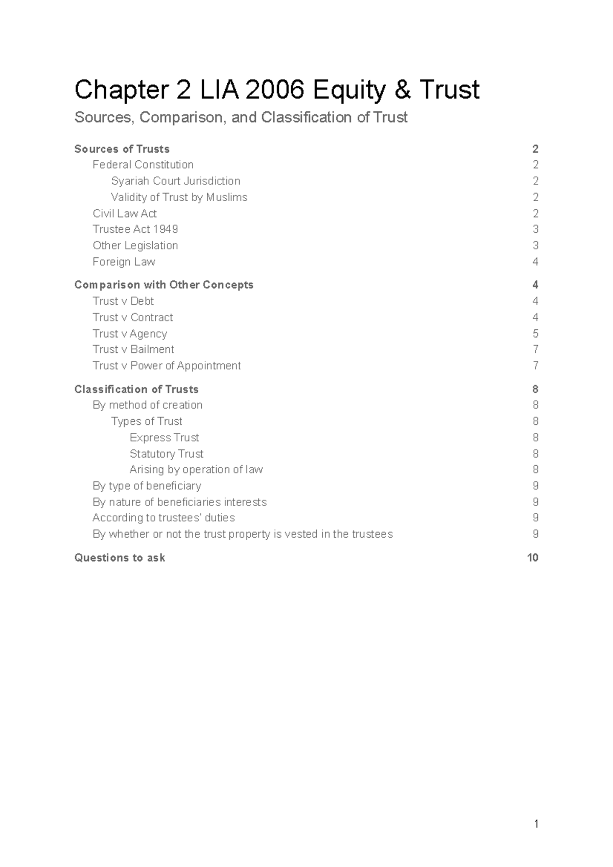 Chapter 2 Sources, Comparison, and Classification of Trust - Chapter 2 ...