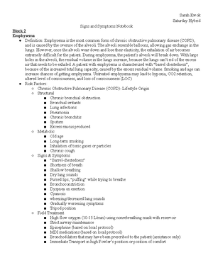 EMT Study sheet - EMT CHEAT SHEET Scene Size-up a. Personal Protective ...