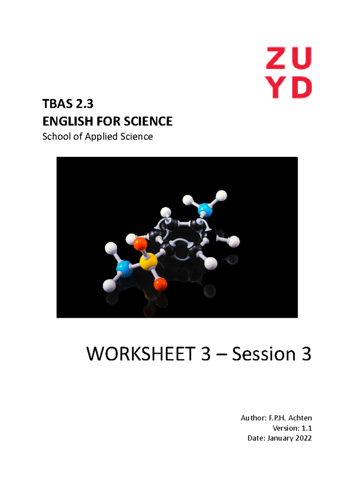 Ef S (TBAS 2.3) Worksheet session 3 2021-2022 - TBAS 2. ENGLISH FOR ...