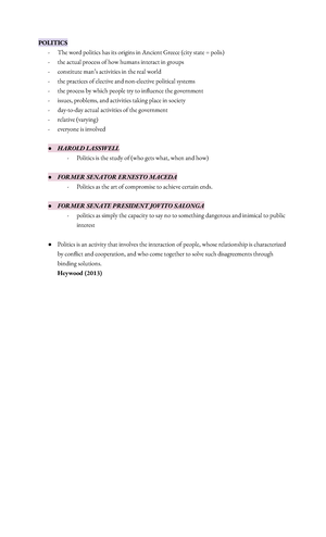 Polgov (finals reviewer) - 3 Branches of Government (Legislative ...