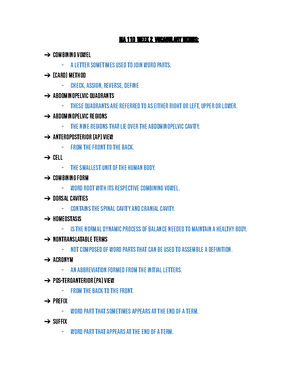 Week 3 Vocabulary Terms - MA110 Week 3 Vocabulary Words: abstract - The ...