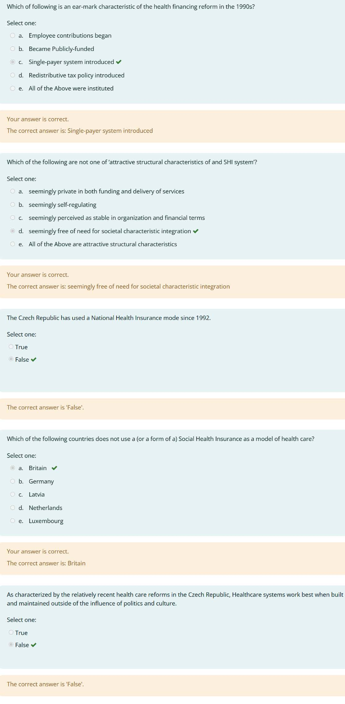 Self-Quiz Unit 3 - HS:3810 - Studocu