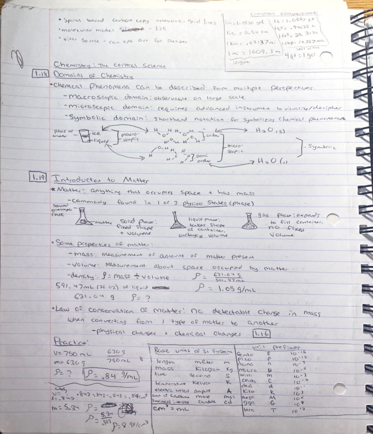 Gen Chem 1 Lecture 1 and 2 - CHEM 1401 - Studocu