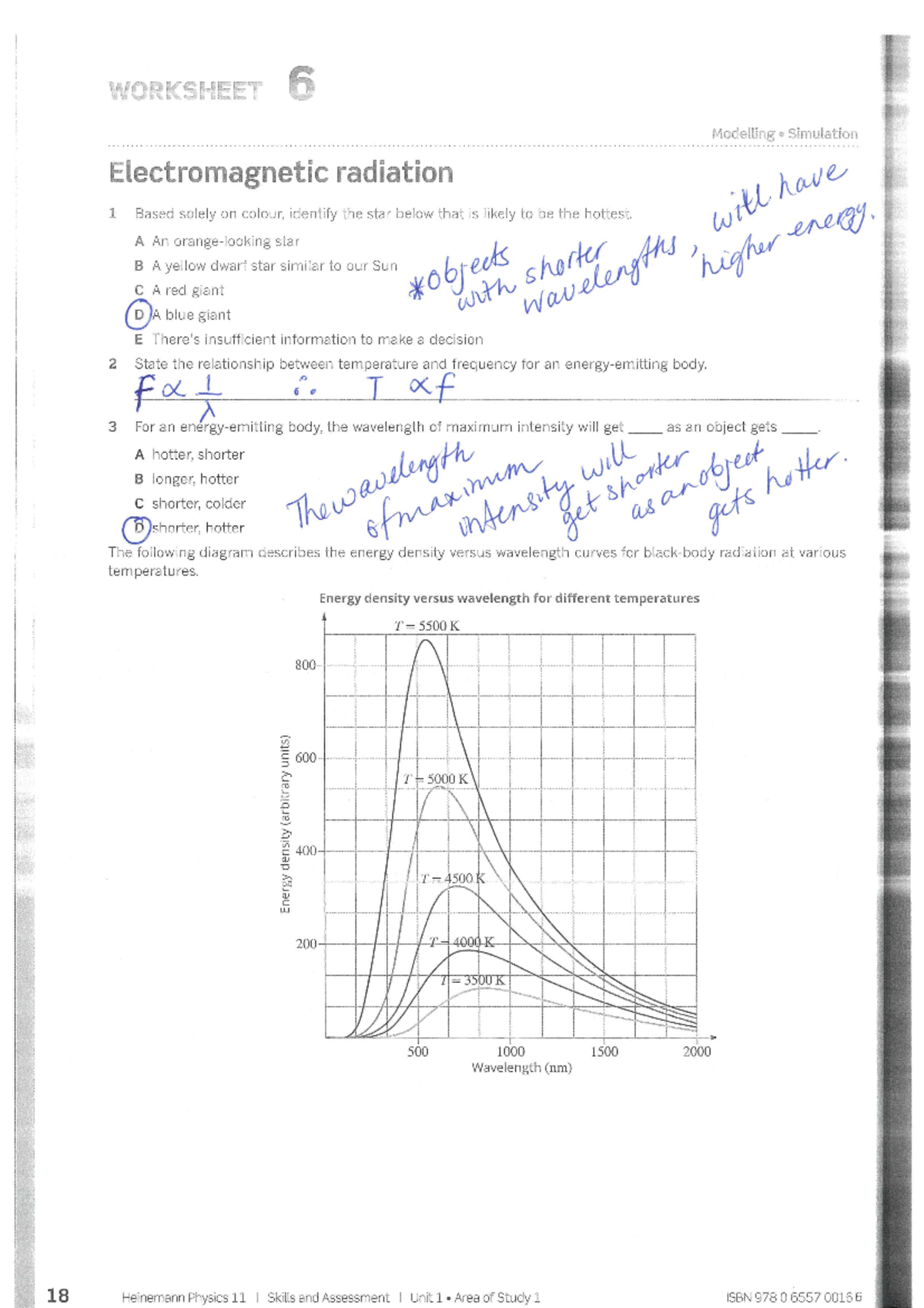 2024 Year 11 Physics - Unit One - Area of Study 1 - Worksheet ...