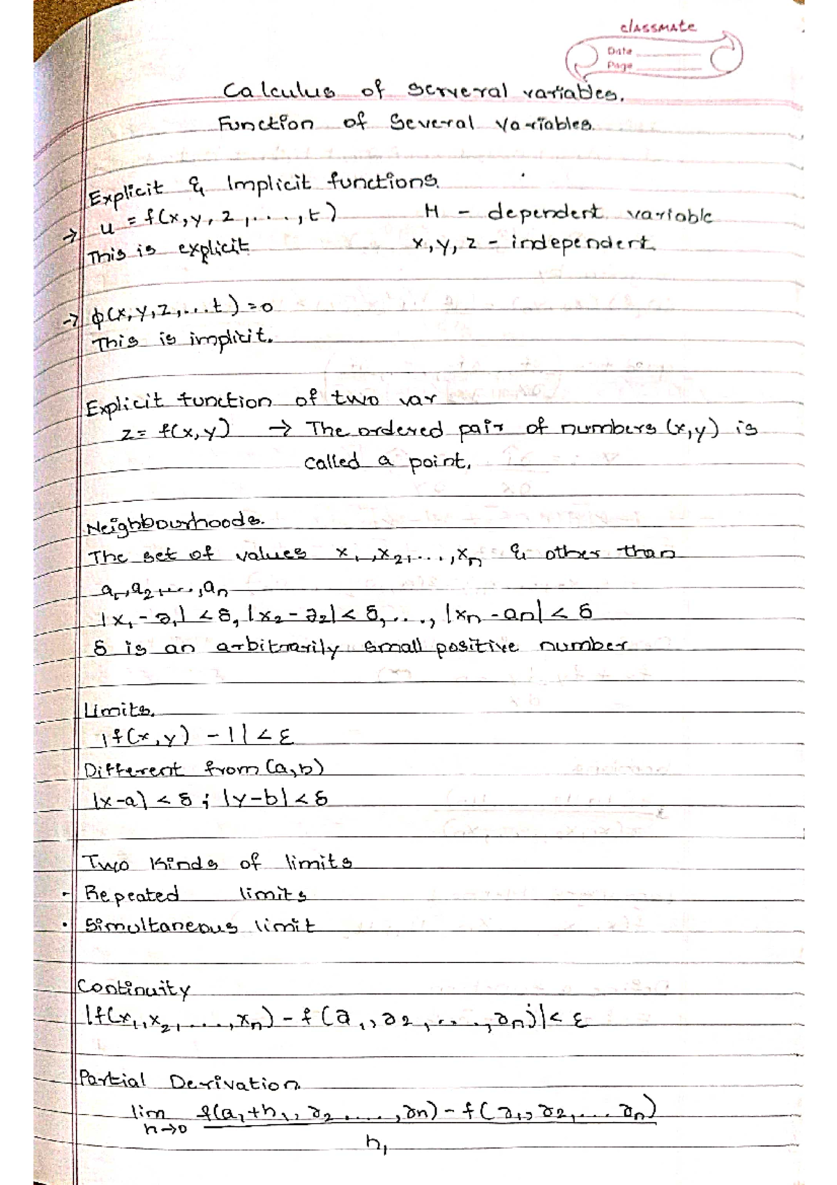 Maths - Math notes BCADA - Mathematics - Studocu