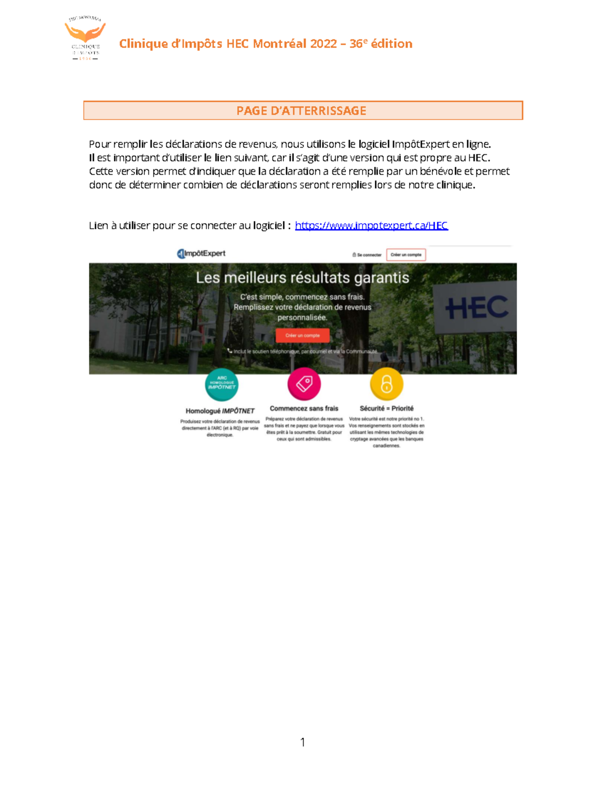 Formation-Impôt Expert - Pour remplir les dÈclarations de revenus, nous ...