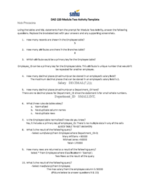 MGT 200 5-3 Project 2 Nick Procacina - Nick Procacina SNHU MGT-200 ...