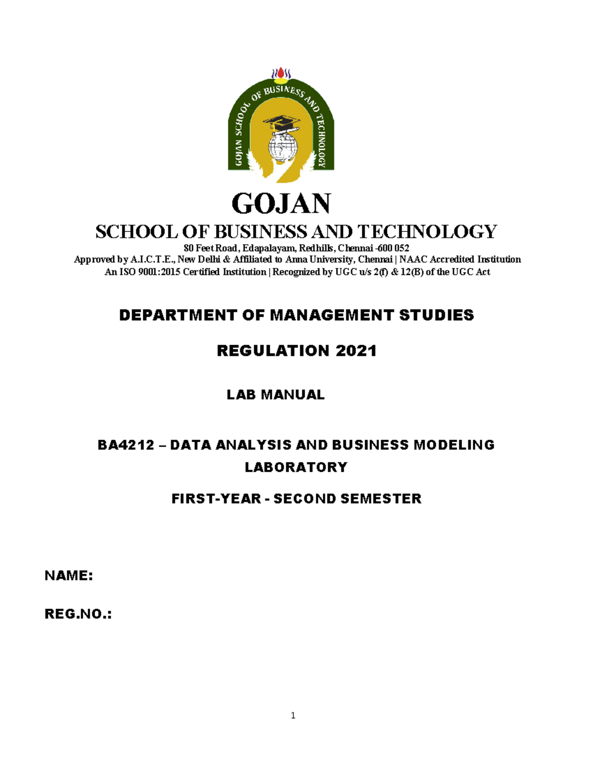 LAB MANUAL FOR SPSS LAB STUDENTS it's more of questions are likely ...