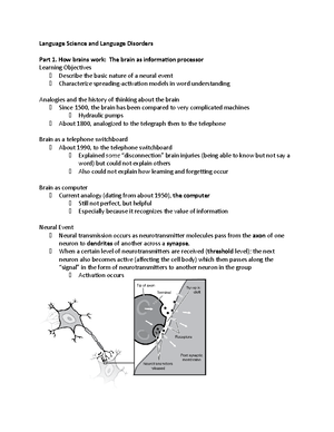 Speech Processing P2 - Part 2. Getting words in the right order ...