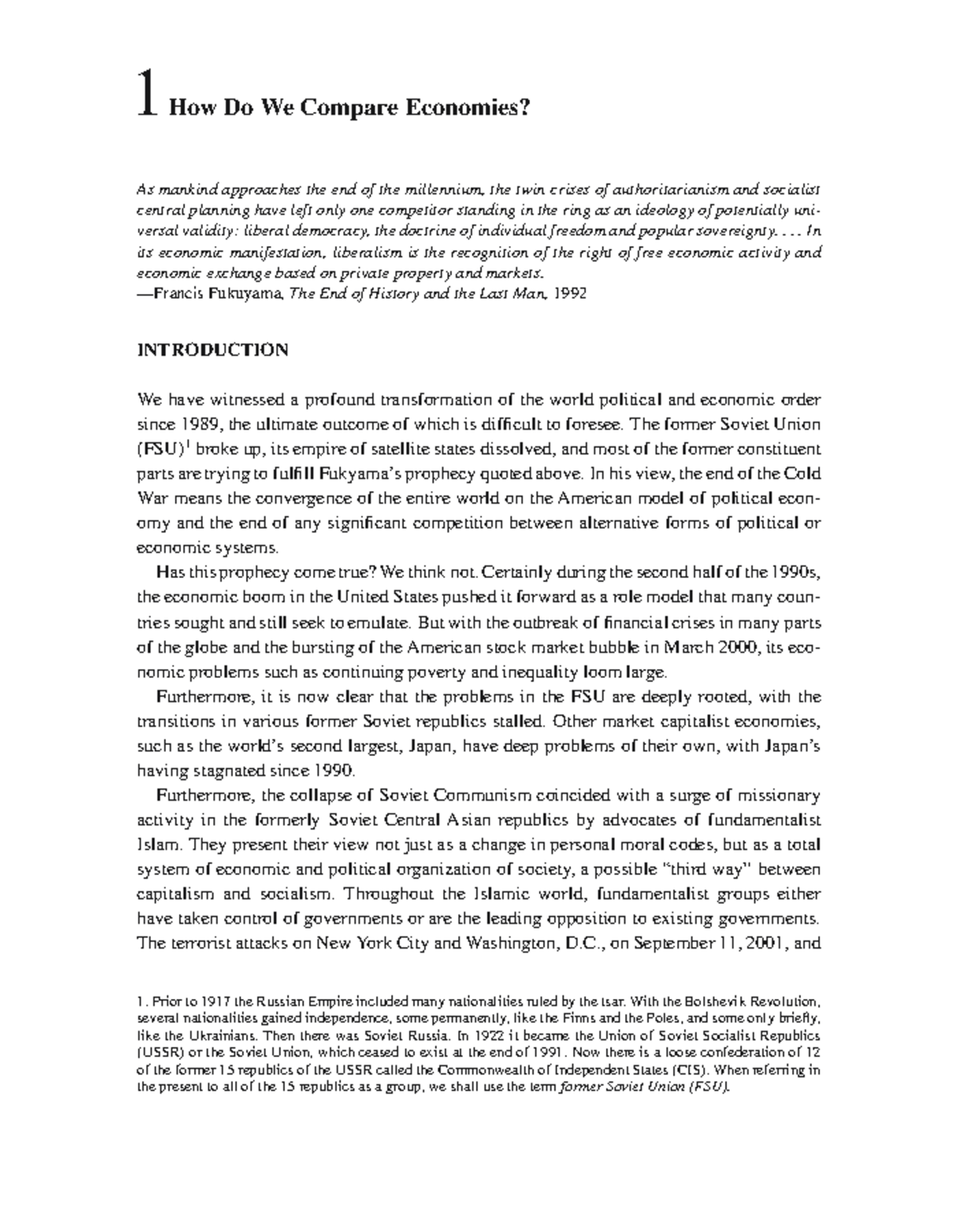 How do we compare economies - 1 How Do We Compare Economies? As mankind ...