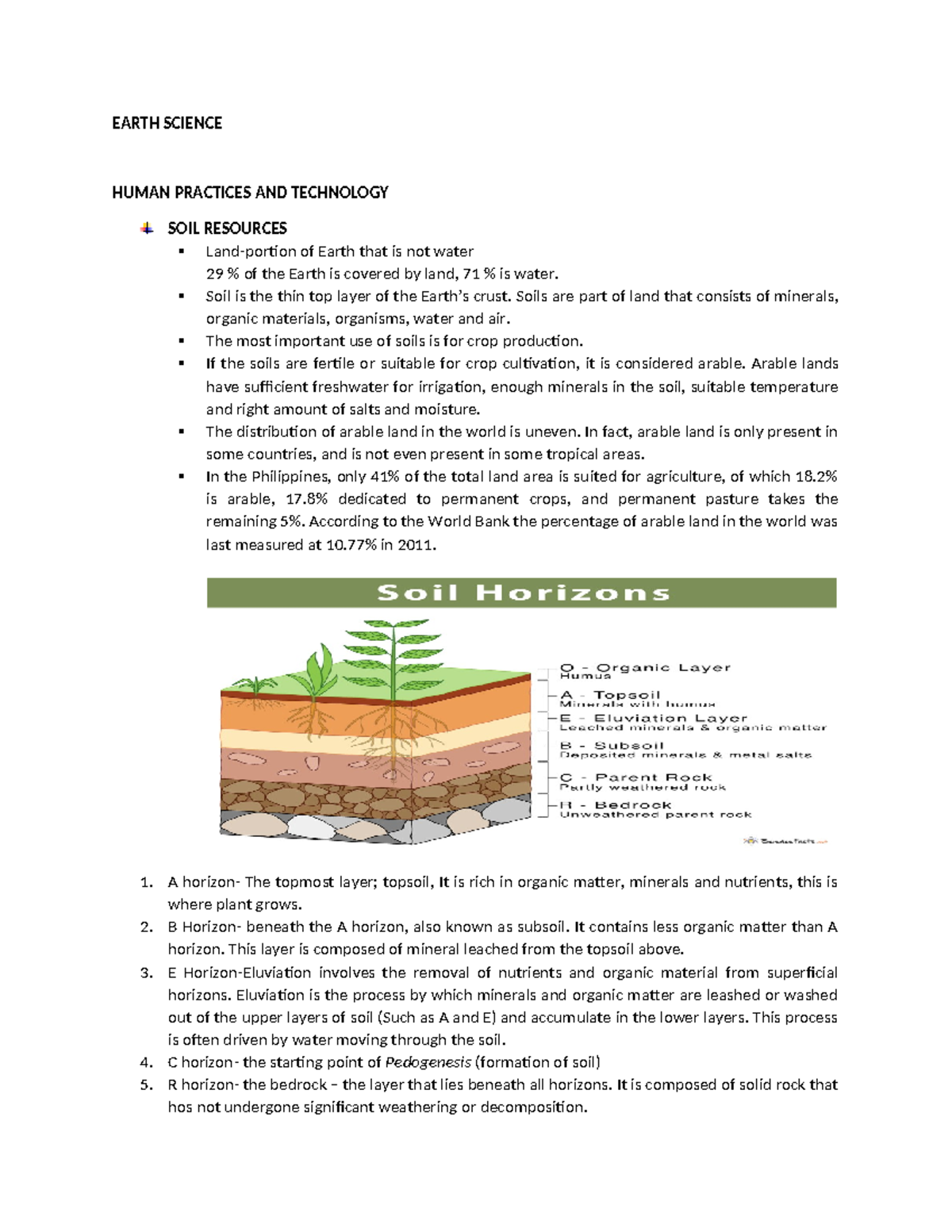 Earth- Science- Resources - EARTH SCIENCE HUMAN PRACTICES AND ...