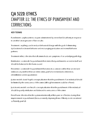 Ethics in Criminal Justice: Morality Ethics and Dilemmas - Studocu