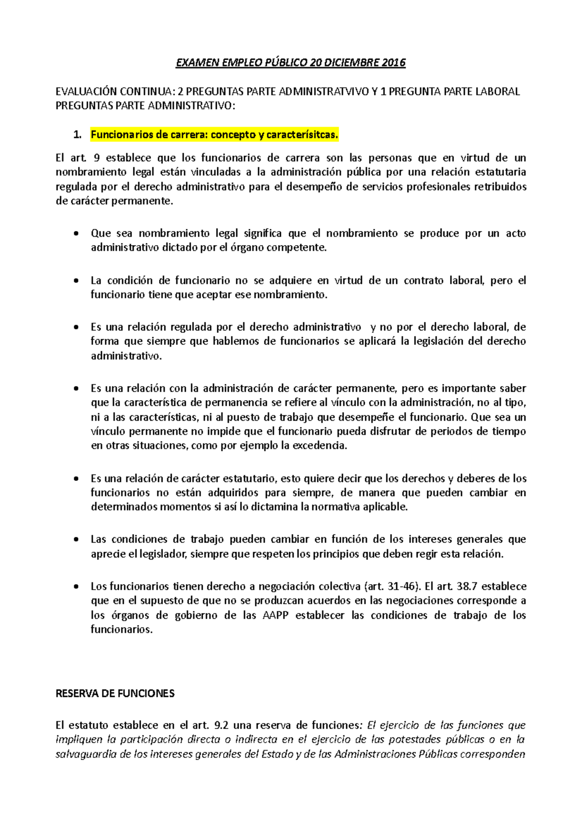 Examen 19 Diciembre 2016, preguntas y respuestas - Warning: TT: undefined function: 32 EXAMEN ...
