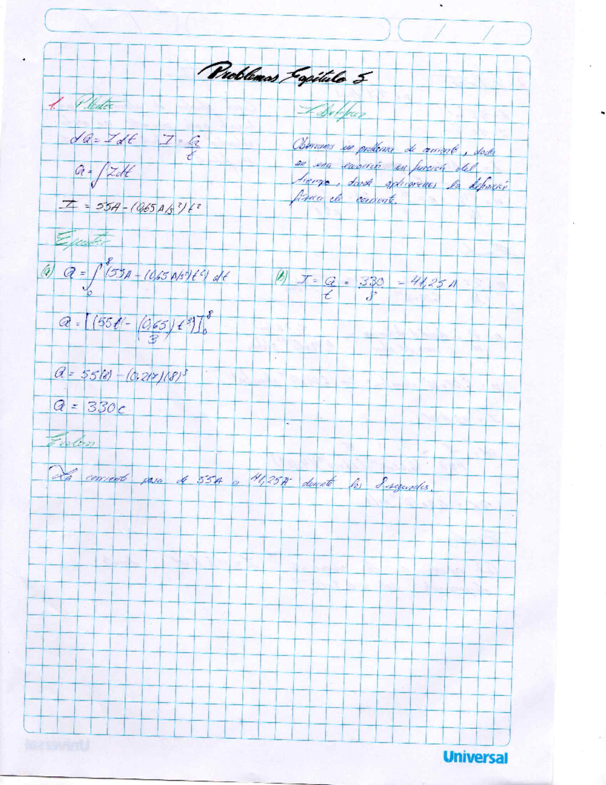 Capítulo 5 Corriente Y Resistencia 10 ejercicios - Problems Capitulo 5 ...