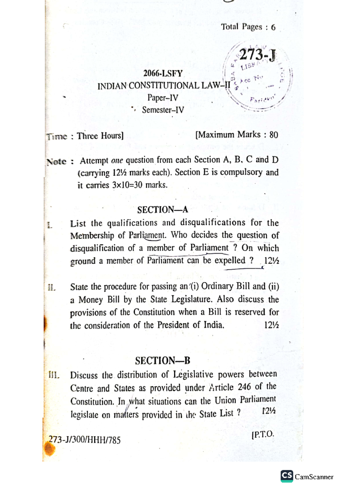 Constitution - 2 - Written notes - Contract law - Studocu