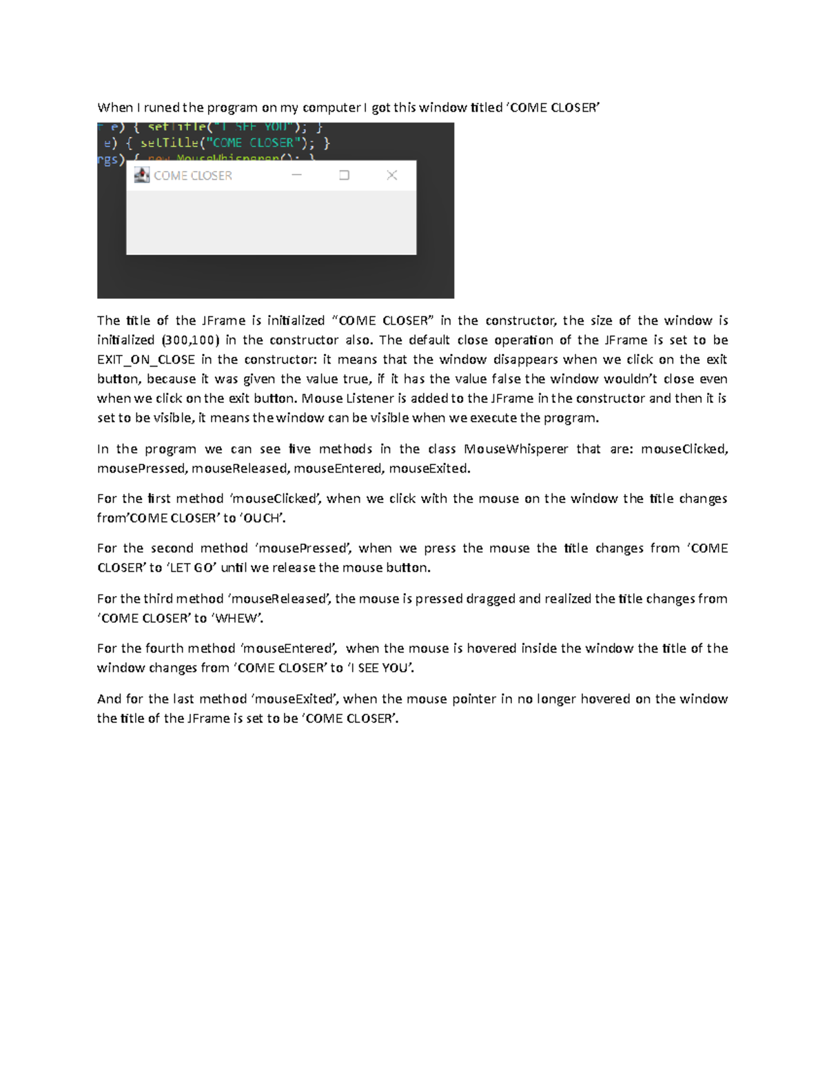 CS1102 discussion forum unit 6 the answer to the unit 6 discussion forum - When I runed the ...