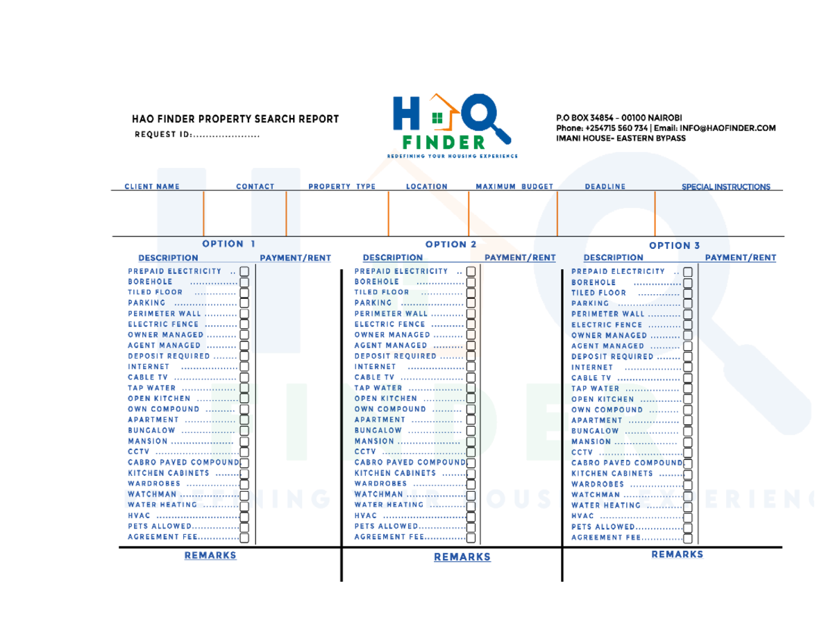 Hao Finder Search Report Template -2021 - Business information ...