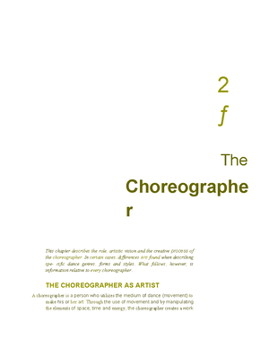 Precious - work - The choreographer In addition to the characteristics ...