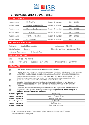 Tutorial Chapter 8 - Chapter 8 Using the data in GPA3, the following equation was estimated for ...
