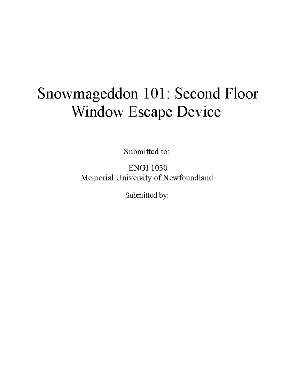 1030 Design Project Draft - Snowmageddon 101: Second Floor Window ...