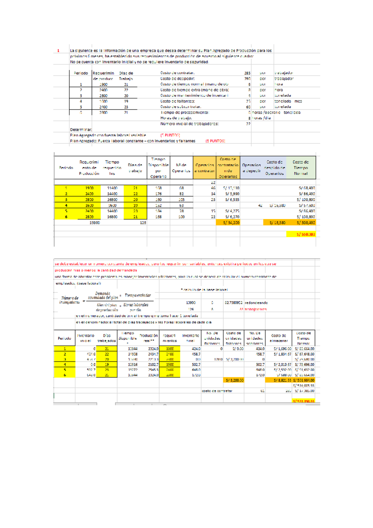 Gestion de operacion PC 1 Ejercicio 2 - Gestión de Operaciones - Studocu