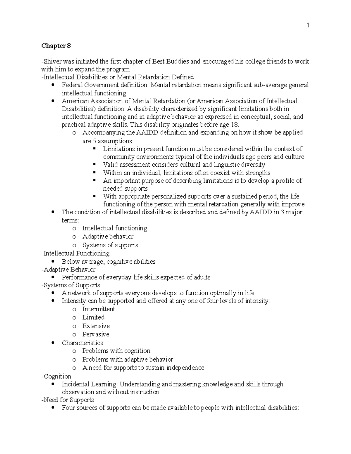 Chapter 8 Book Notes - Introduction to Special Education: Teaching in ...