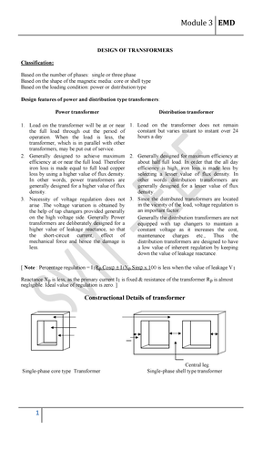Electrical Machine Design Module-1 - Electrical Machine Design ...