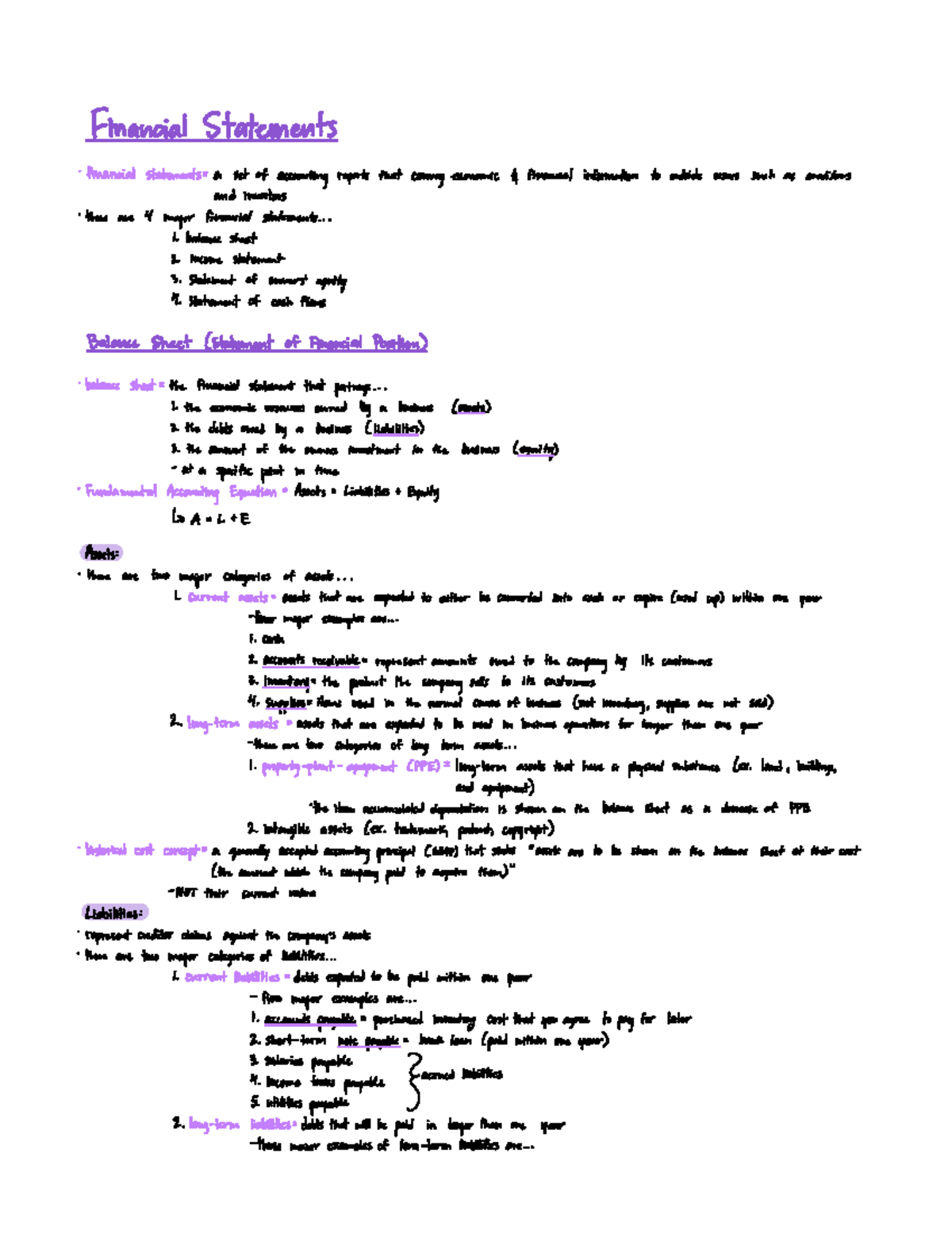 Financial Statements Financial Statements Mancial Statements A Studocu