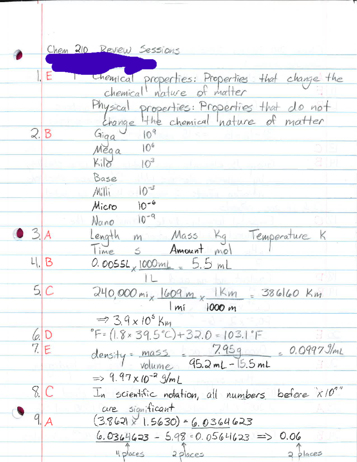 Exam1review - Recitation for chem - CHEM 210 - Studocu
