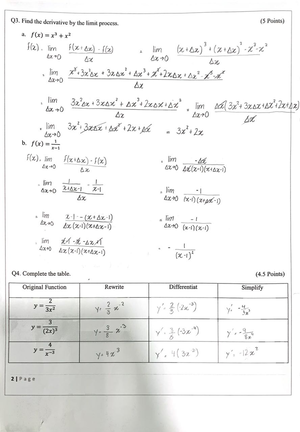 Composite-functions-key - Calculus Name Composite X'unctions A ...