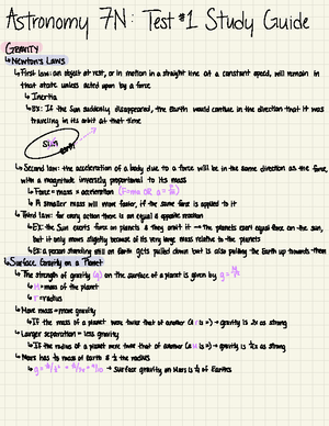 Astro-7N Unit-2 Review Notes - Astro 7N: the Artistic Universe Review ...