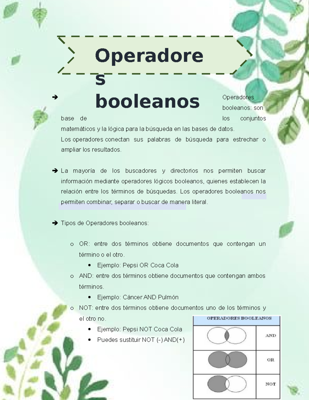Operadores booleanos Monse - Operadores booleanos: son base de los ...