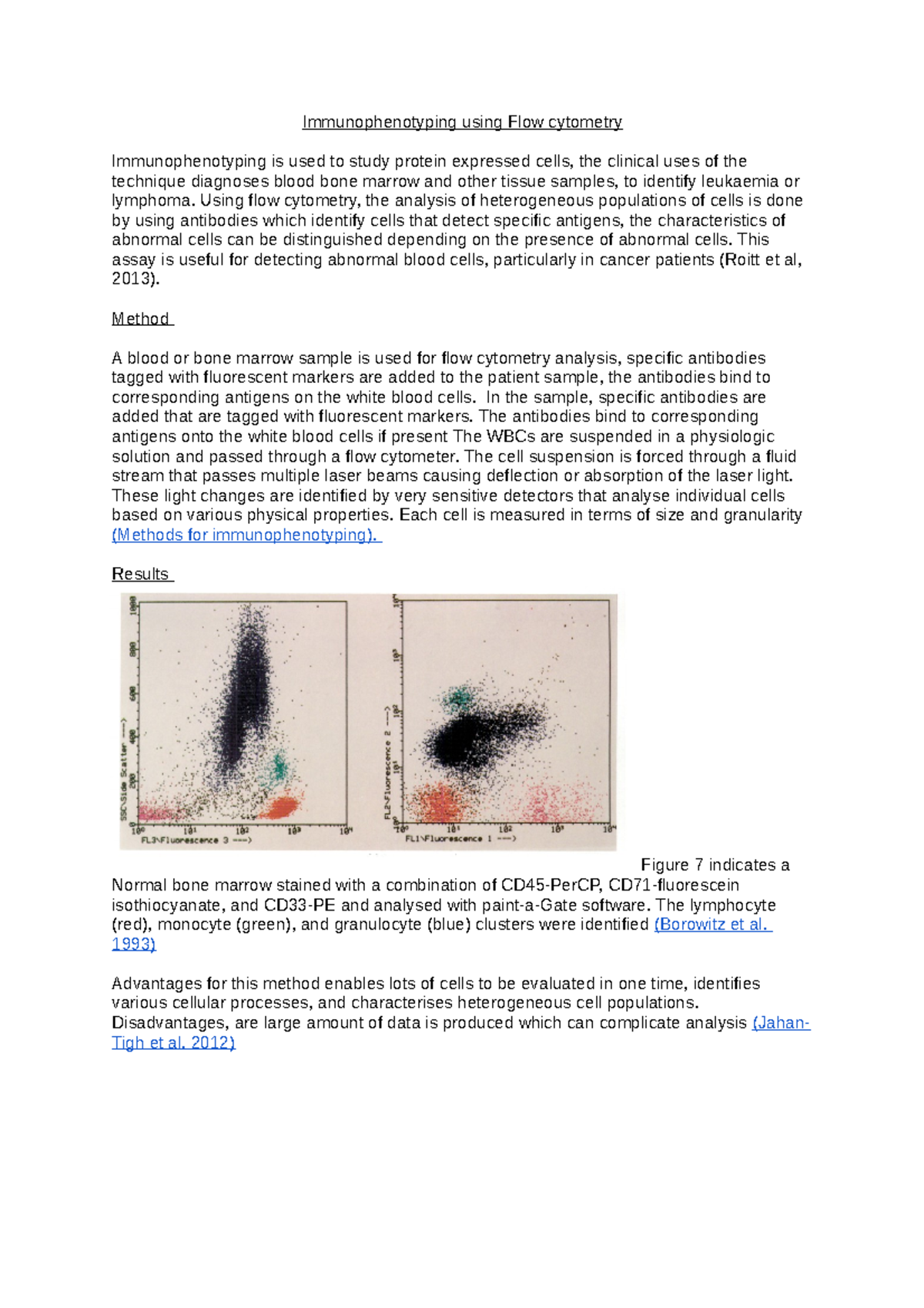 Immunophenotyping using Flow cytometry - Immunophenotyping using Flow ...