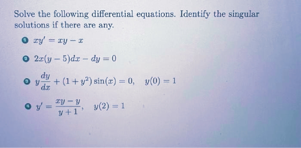 Differential Equations- Solutions - Mathematics-I(Calculus) - Studocu